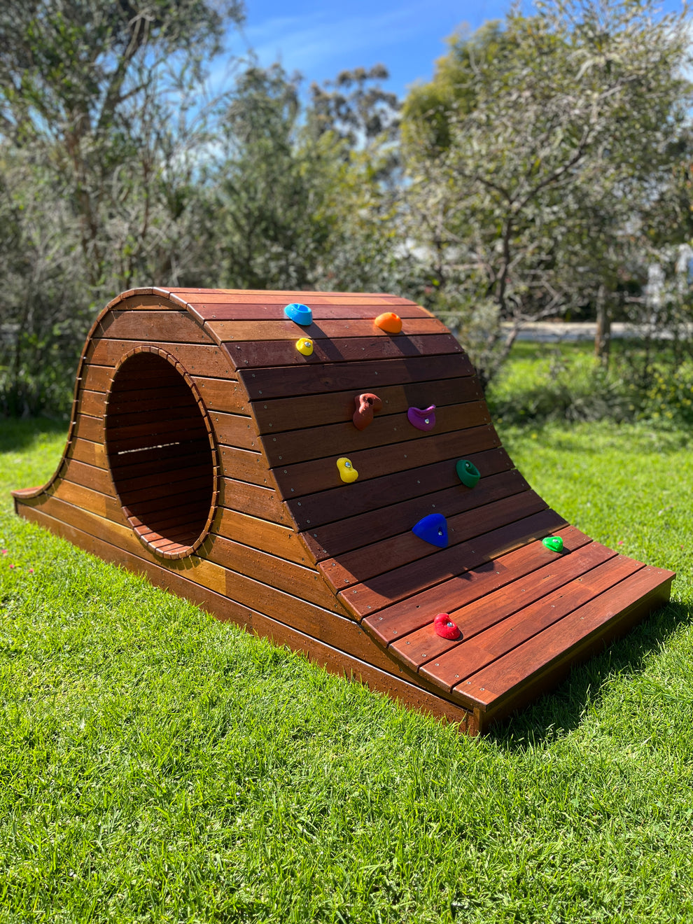 Outdoor Timber Climbing Tunnel Perth – Learn by Nature